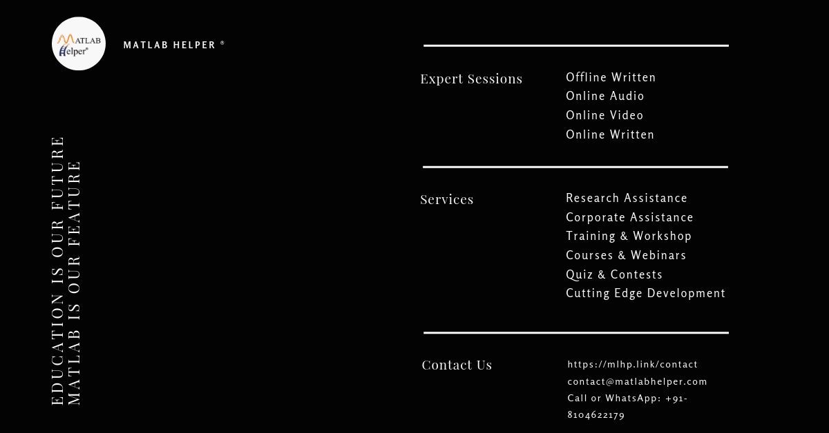 Contact Us | Get MATLAB Help| MATLAB Helper